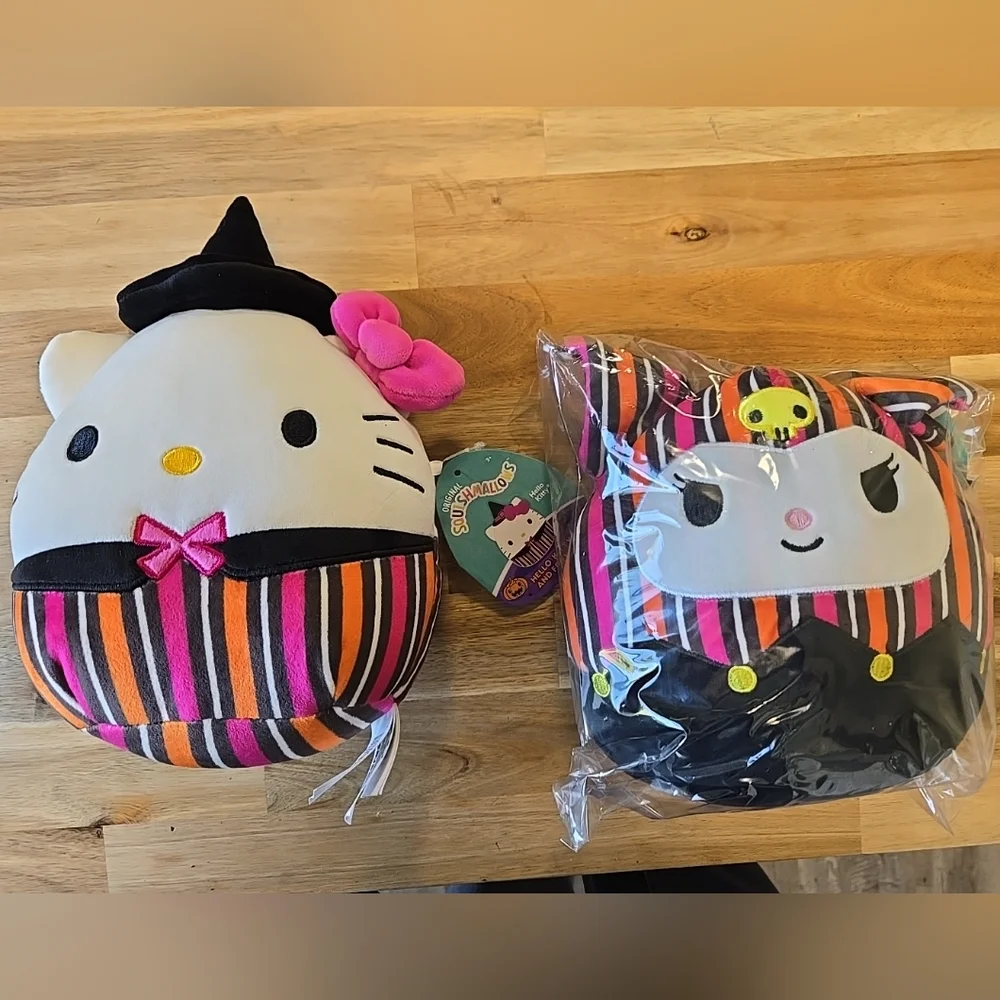 Squishmallows | Toys | Hello Kitty Witch Plush With Pink Bow And ...
